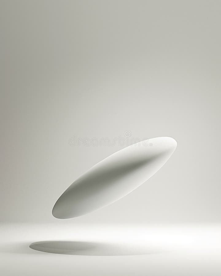 Arafed White Object Flying in the Air with a White Background Stock ...