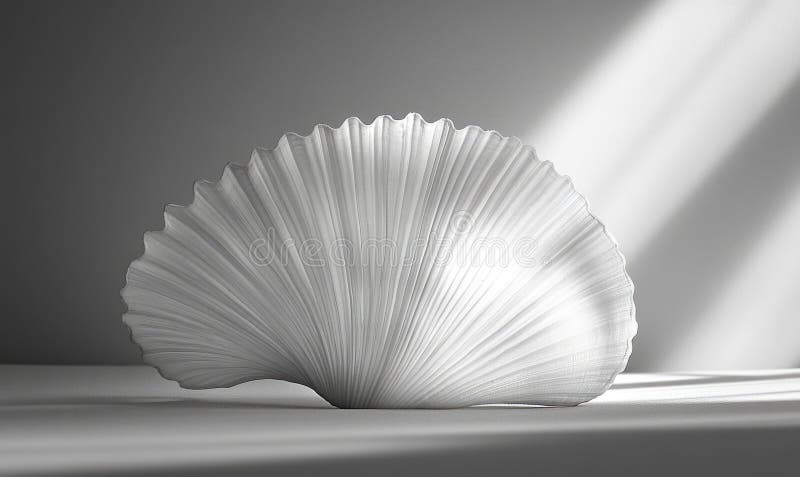 A White Object with a Curved Shape Stock Illustration - Illustration of ...