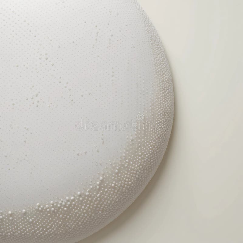 A White Object Decorated with Various Dots, Creating a Visually ...