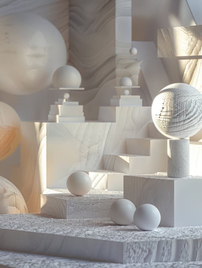 White Objects Room stock image. Image of interior, minimalist - 376190539