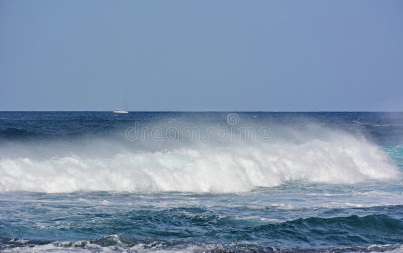 White ocean wave stock image. Image of cloudscape, cruise - 84016601