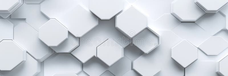 White Octagonal Shapes Interlocking Pattern Stock Illustration ...