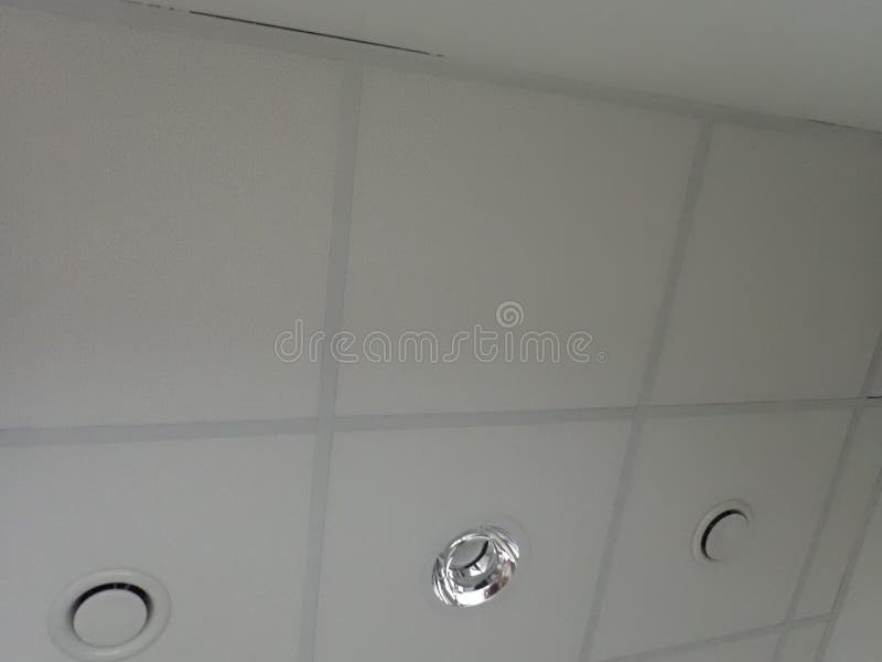 White Office Building Ceiling Grid Stock Photo - Image of white ...