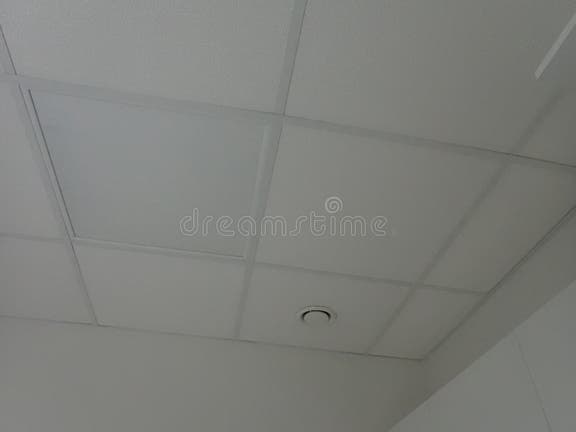 White Office Building Ceiling Grid Stock Image - Image of white ...