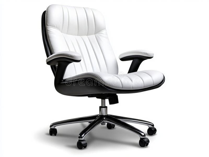 White Office Chair Sitting Top Metal Base Stock Photos - Free & Royalty ...