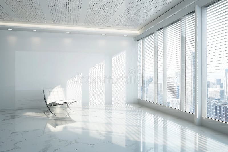 White office interior. stock illustration. Illustration of architecture ...