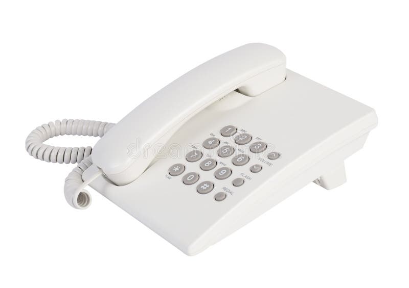 White office telephone stock image. Image of earphone - 30625541