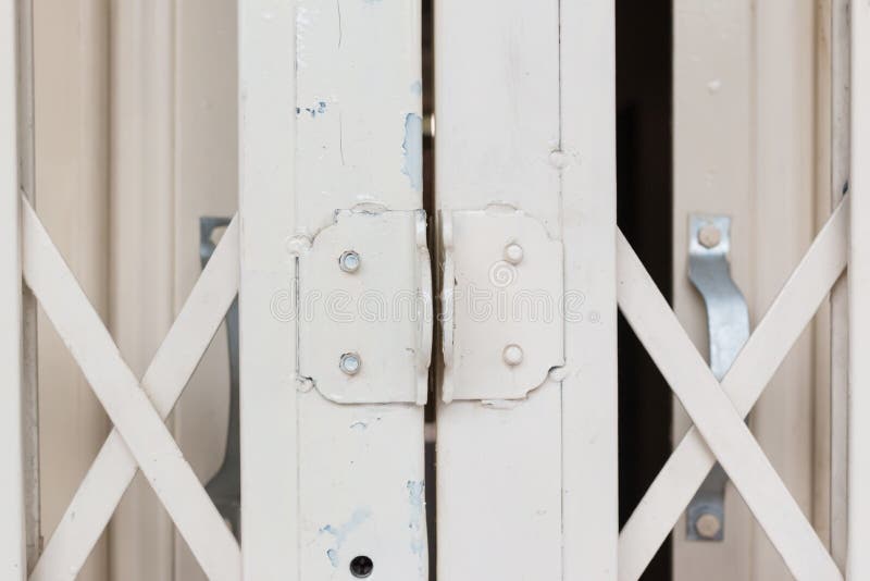 White old steel door stock image. Image of line, door - 53929399