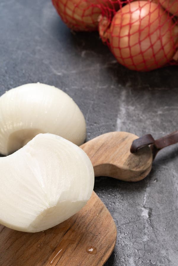 White onion cut in half. stock photo. Image of healthy - 271415932