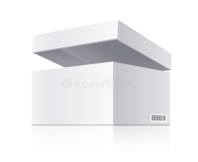 White Open Box Vector. Realistic Packaging Stock Illustration ...