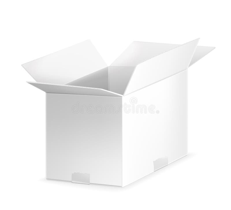 White open carton box stock vector. Illustration of symbol - 24548971
