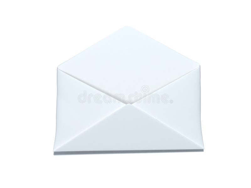 White open envelope stock illustration. Illustration of mail - 8560353