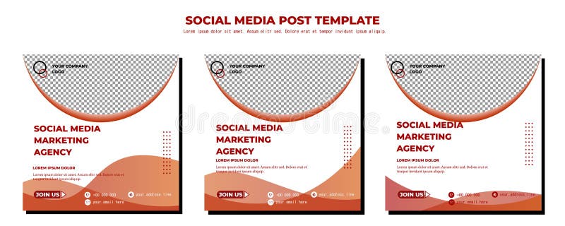 Social Media Post Template Modern Design, for Digital Marketing Online ...