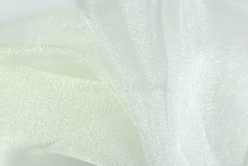 White Organza Fabric Texture Stock Image - Image of curtain, macro ...
