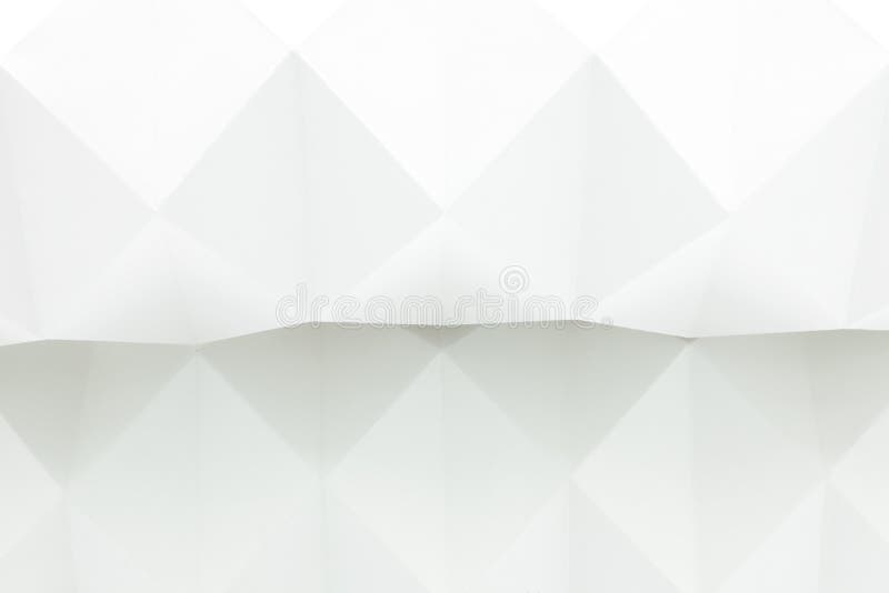 White Origami Background Reflected in Mirror Stock Illustration ...