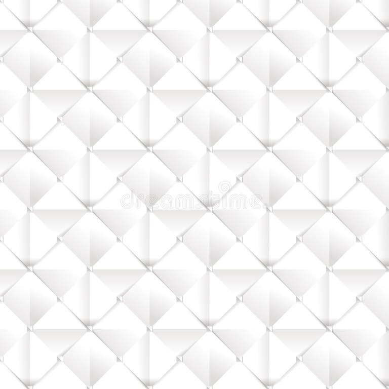 White Origami Seamless Background Stock Illustration - Illustration of ...