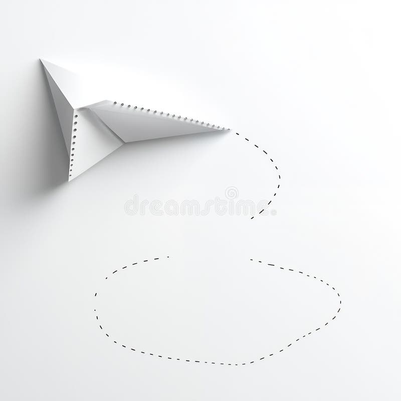 A White Origami Structure with Perforated Edges and Dotted Lines on a ...