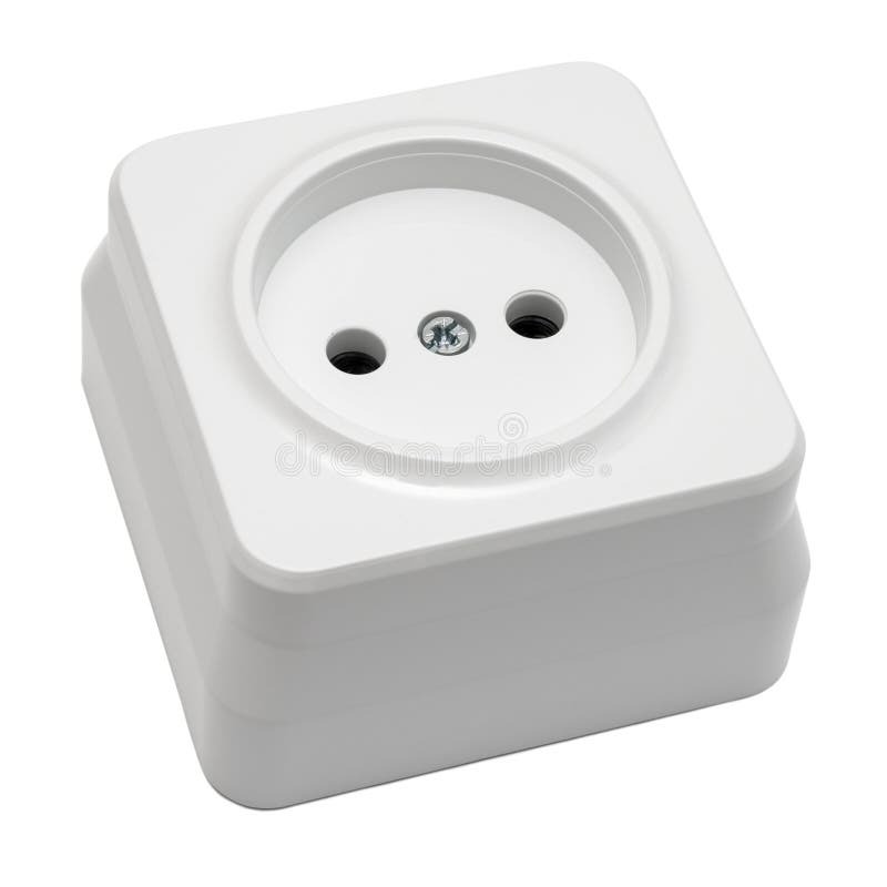 White outlet stock photo. Image of connector, home, europe - 215985114