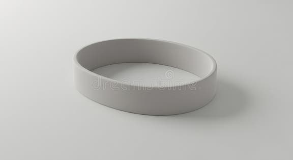 White Oval Shape 3D Render stock illustration. Illustration of mockup ...