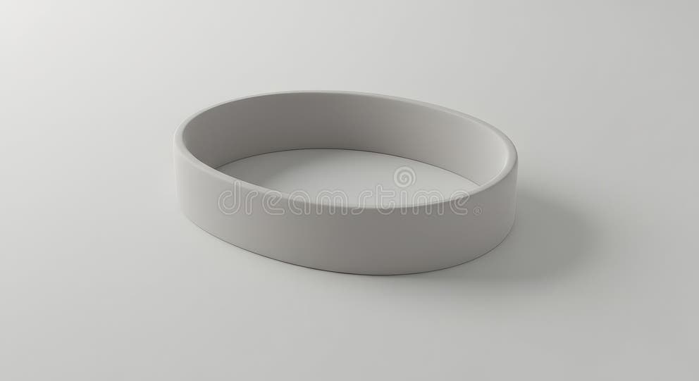 White Oval Shape 3D Render stock illustration. Illustration of mockup ...