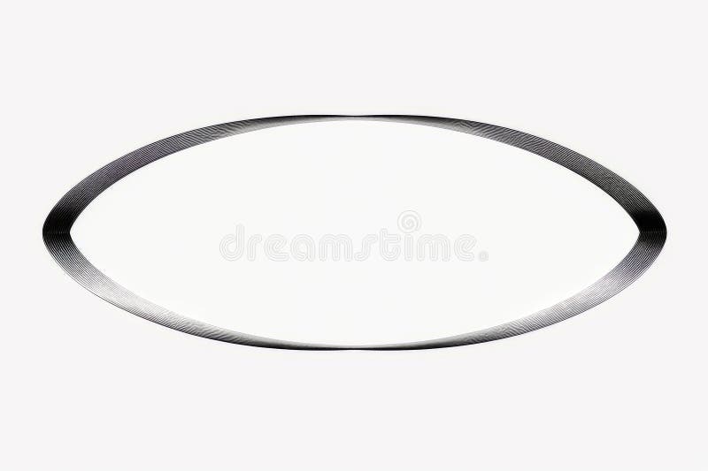 Oval Shaped Frame with Green Leaves or Foliage Vector Illustration ...