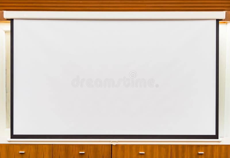 A White Overhead Projector on Ceiling in Meeting Room Stock Photo ...
