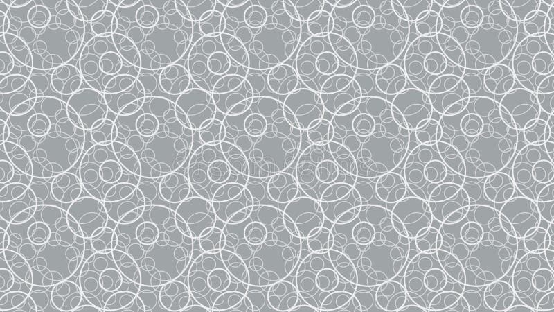 White Overlapping Circles Background Pattern Illustrator Stock Vector ...