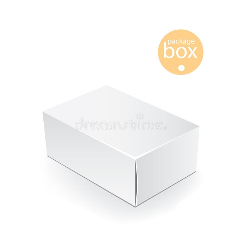 White Package Box. Packaging Mock Up Template Stock Vector ...
