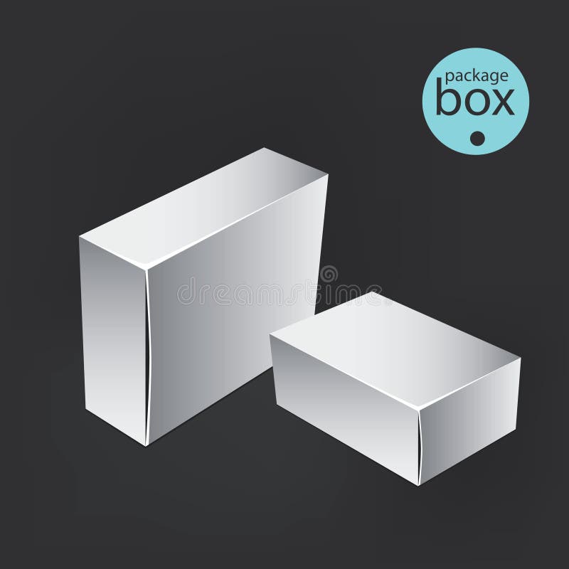 White Package Box. Packaging Mock Up Template Stock Vector ...