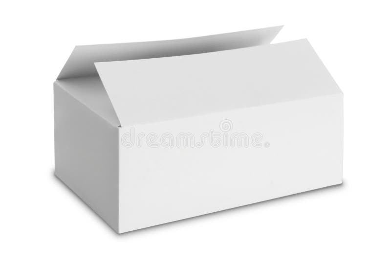 White Package Box for Products Stock Image - Image of corrugated, gray ...