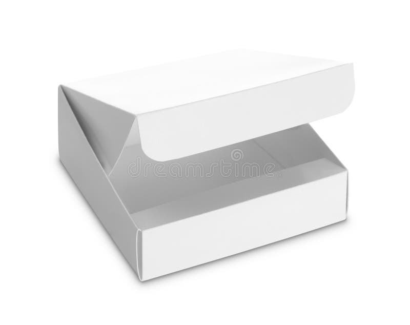 White Package Box for Products Stock Photo - Image of gift, business ...