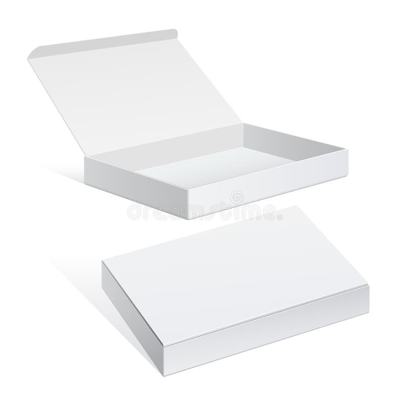 White Package Cardboard Box Set Stock Vector - Illustration of elegant ...