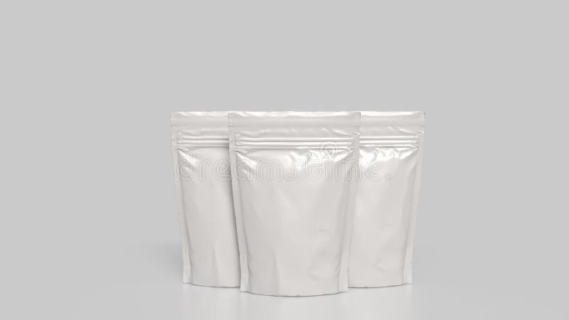 The White Package for Food Concept 3d Rendering Stock Illustration ...