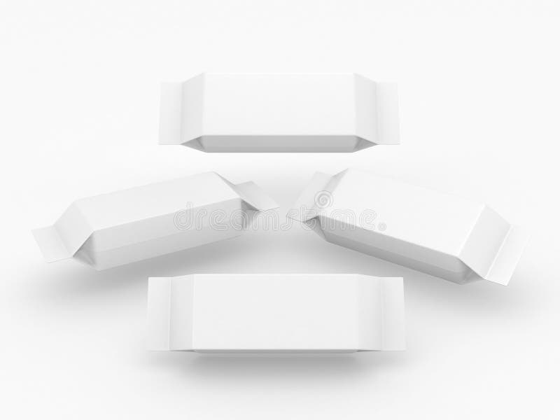 White Package for Long Rectangle Shape Product Stock Illustration ...