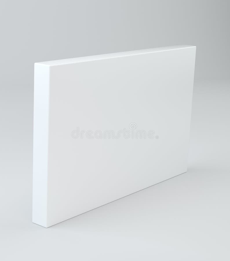 White Package Mock Up Model Shadow. Blank Cardboard or White Paper ...