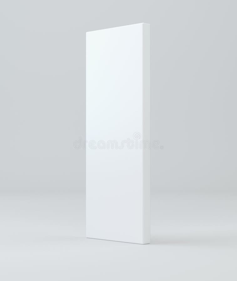 White Package Mock Up Model Shadow. Blank Cardboard or White Paper ...