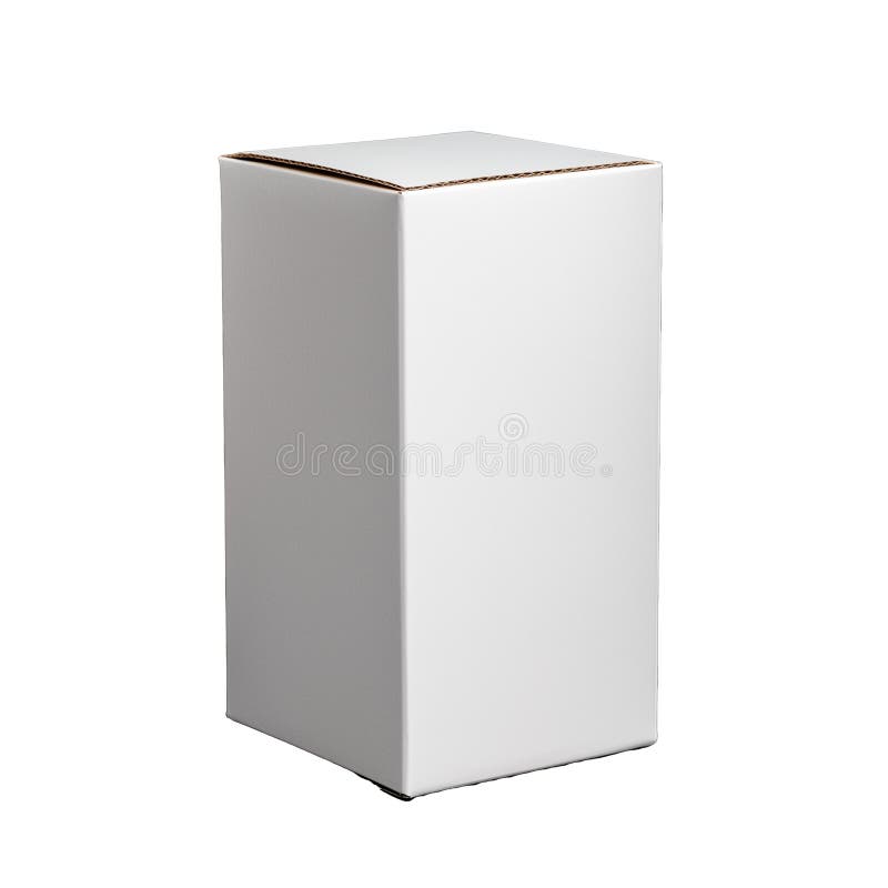 White Packaging Box with Transparent Background for Product Display ...