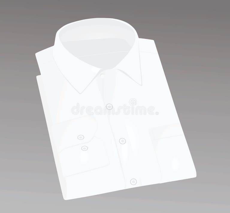 White packed men shirt stock vector. Illustration of formal - 98062108
