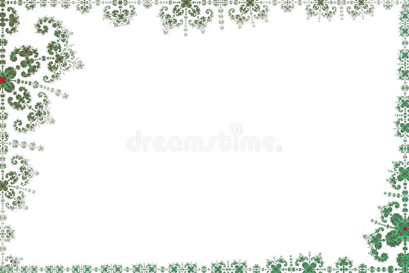 White Page Bordered by Fractal Frame Stock Illustration - Illustration ...