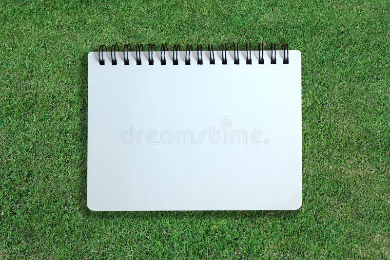 White Page of Notebook on Wood Texture Stock Image - Image of binder ...
