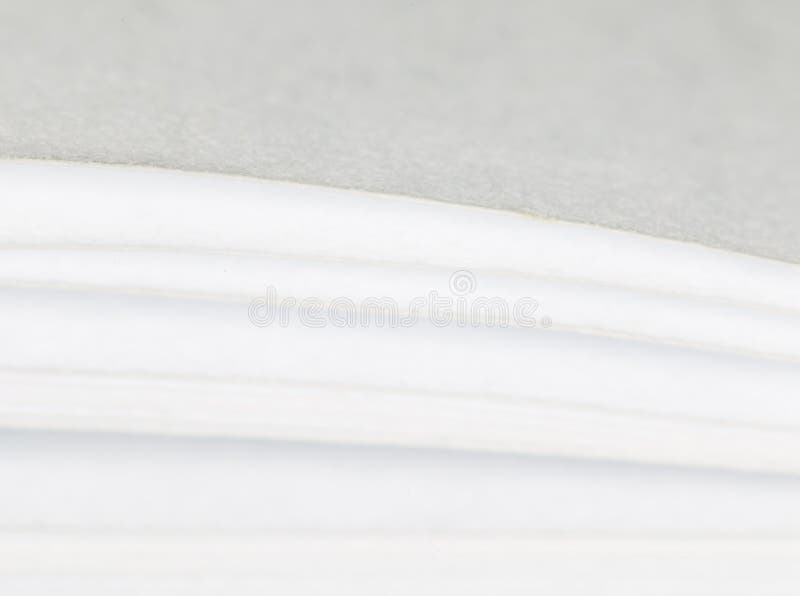 The White Pages of the Book. Close-up Stock Photo - Image of magazine ...