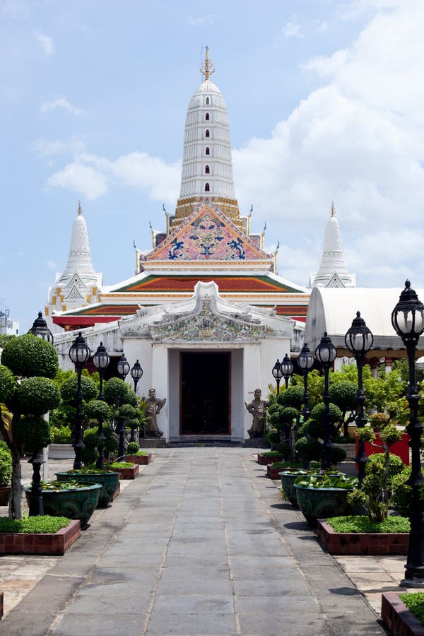 White Pagoda. stock photo. Image of place, asia, green - 21643310