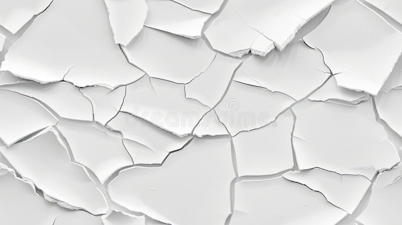 White Paint with Cracks and Texture SEAMLESS PATTERN Stock Illustration ...