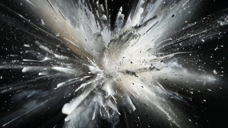 White Paint Explosion Splash Abstract Background. Milk Cloud, Dust ...