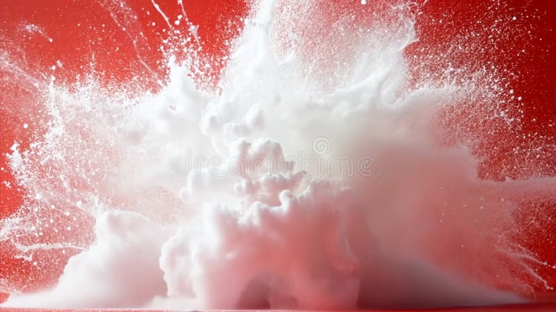 White Paint Explosion Splash Abstract Background. Milk Cloud, Dust ...