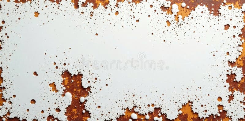White Paint Flaking from Rusty Metal Seamless Backdrop , Aged, Chipped ...