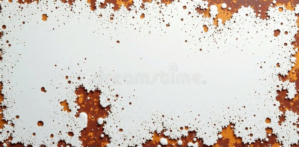 White Paint Flaking from Rusty Metal Seamless Backdrop , Aged, Chipped ...