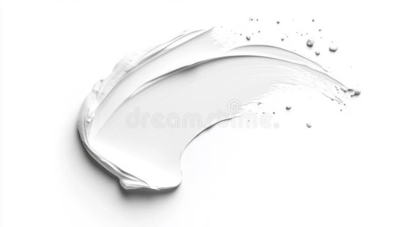 White Paint Smear on a Clean Background Stock Illustration ...