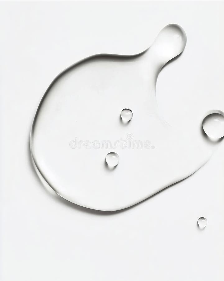 A White Paint Splatter with Water Droplets on a White Surface Stock ...