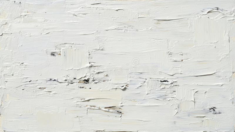 White Paint Texture Creates Abstract Art with Brushstrokes and Layers ...
